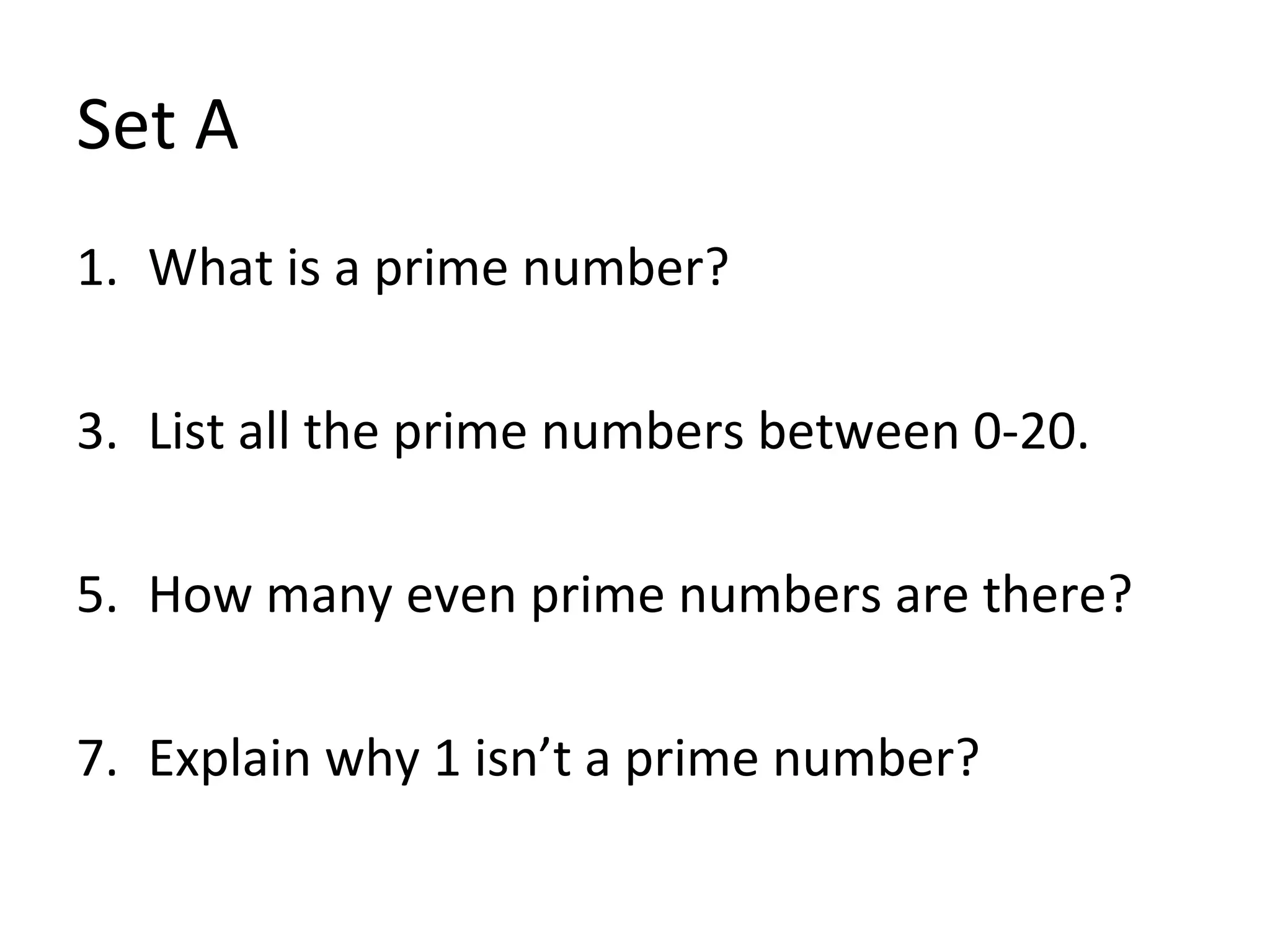 Prime Numbers | PPT