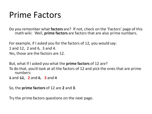 Prime Numbers | Ppt