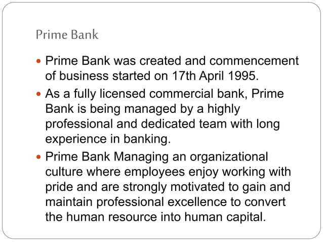 Prime bank requirement process | PPSX | Resume Writing and Advice | Job ...