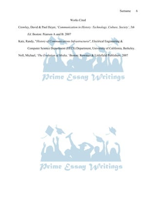 Prime essay writings sample trends in the development of communication ...