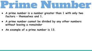 Prime factor | PPT