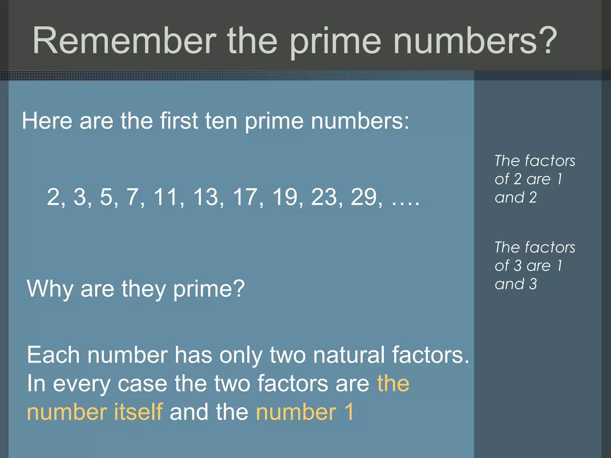 Prime factor decomposition | PPT