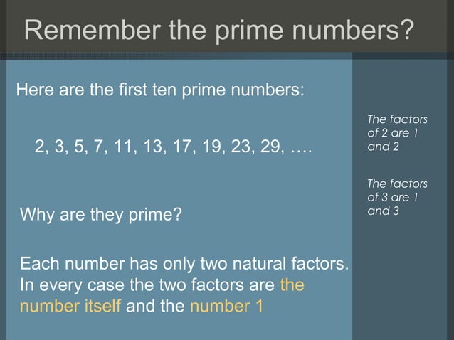 Prime factor decomposition | PPT