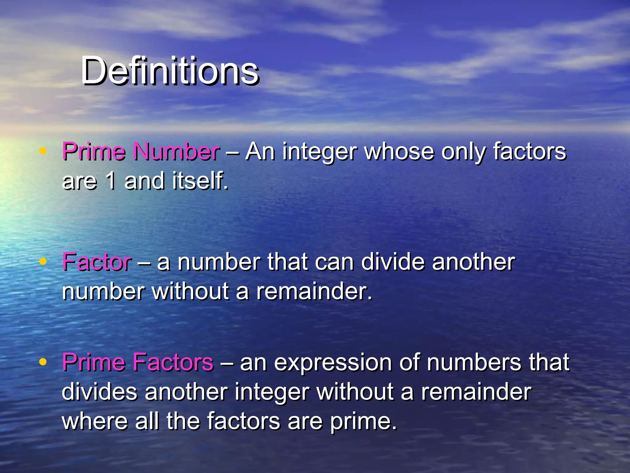 Prime Factorization | PPT