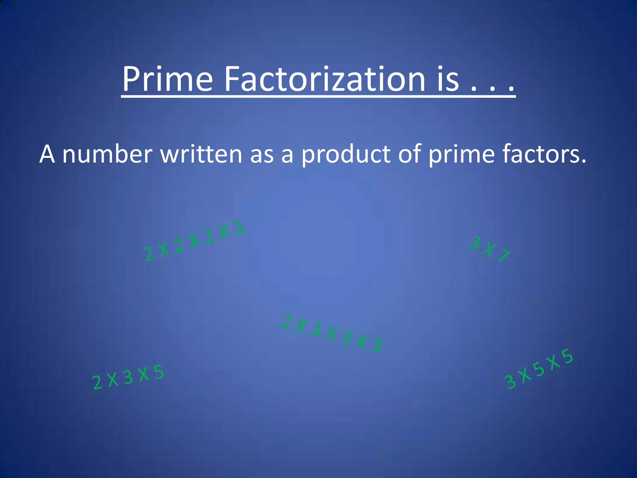 Prime factorization | PPT
