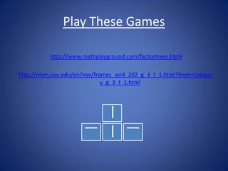 Prime factorization | PPTX