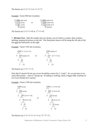Prime factorization | PDF