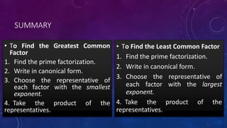 Prime Factorization | PPTX