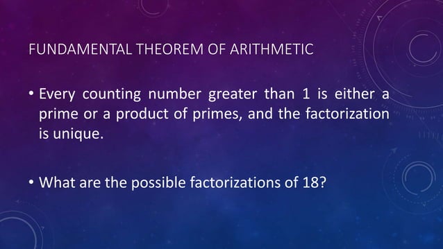 Prime Factorization | PPTX | Technology & Computing
