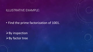 Prime Factorization | PPTX