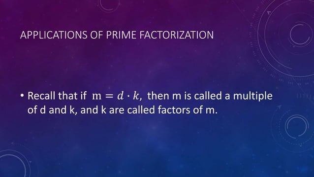 Prime Factorization | PPTX | Technology & Computing
