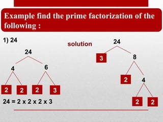 Prime factorization by Mr . Mohamed Aboelhoda | PPT