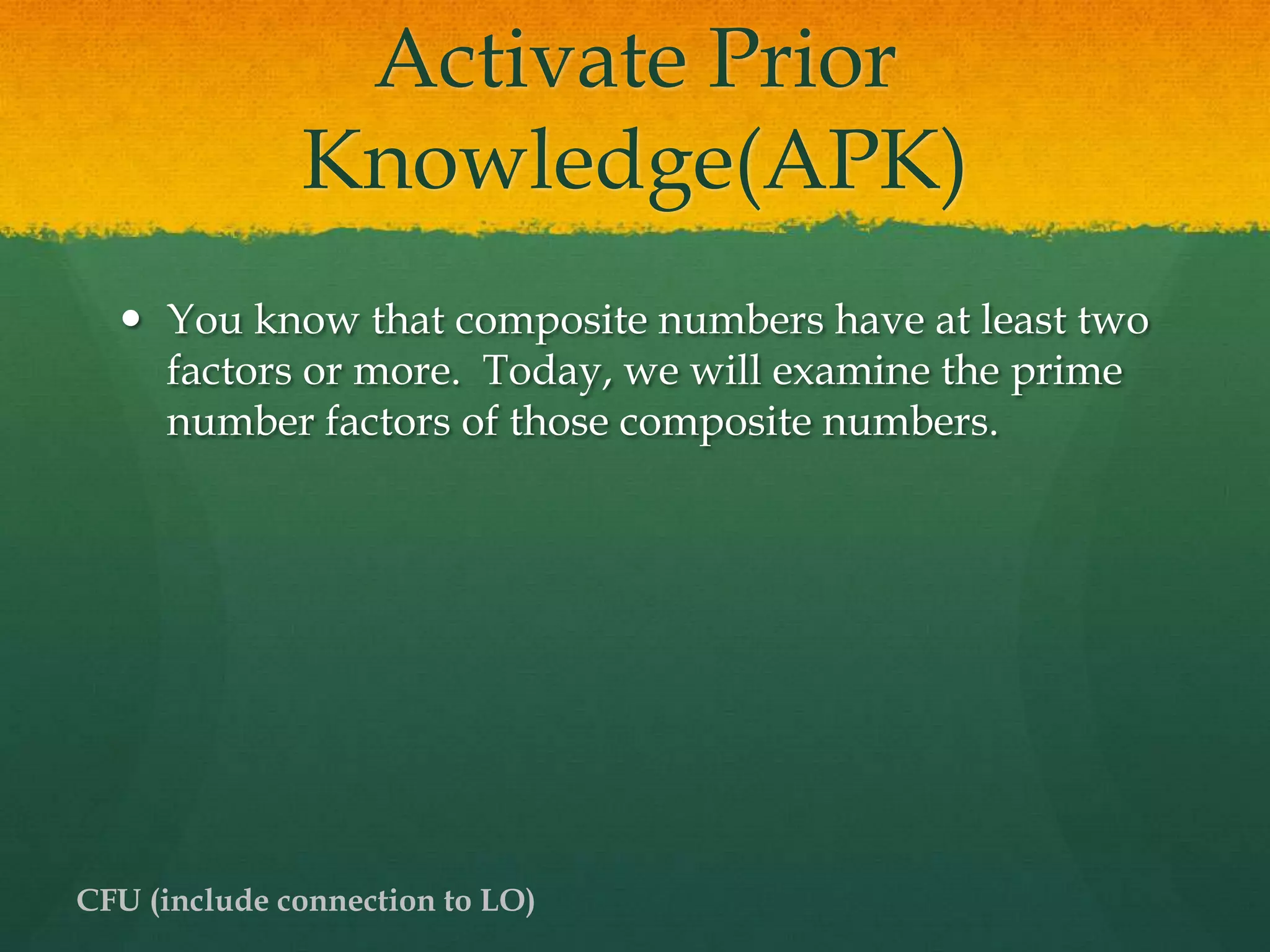 Prime Factorization Ppt Pptx