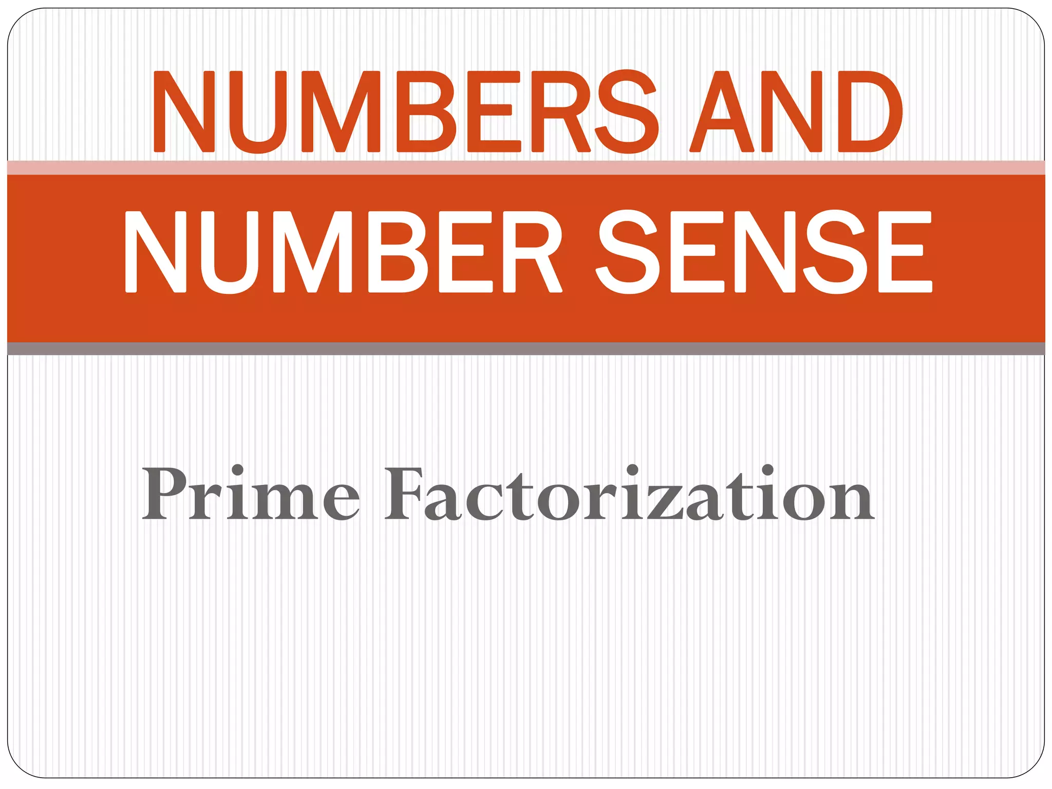 Mathematics For Grade 6 Prime Factorization Hcf Pdf Science