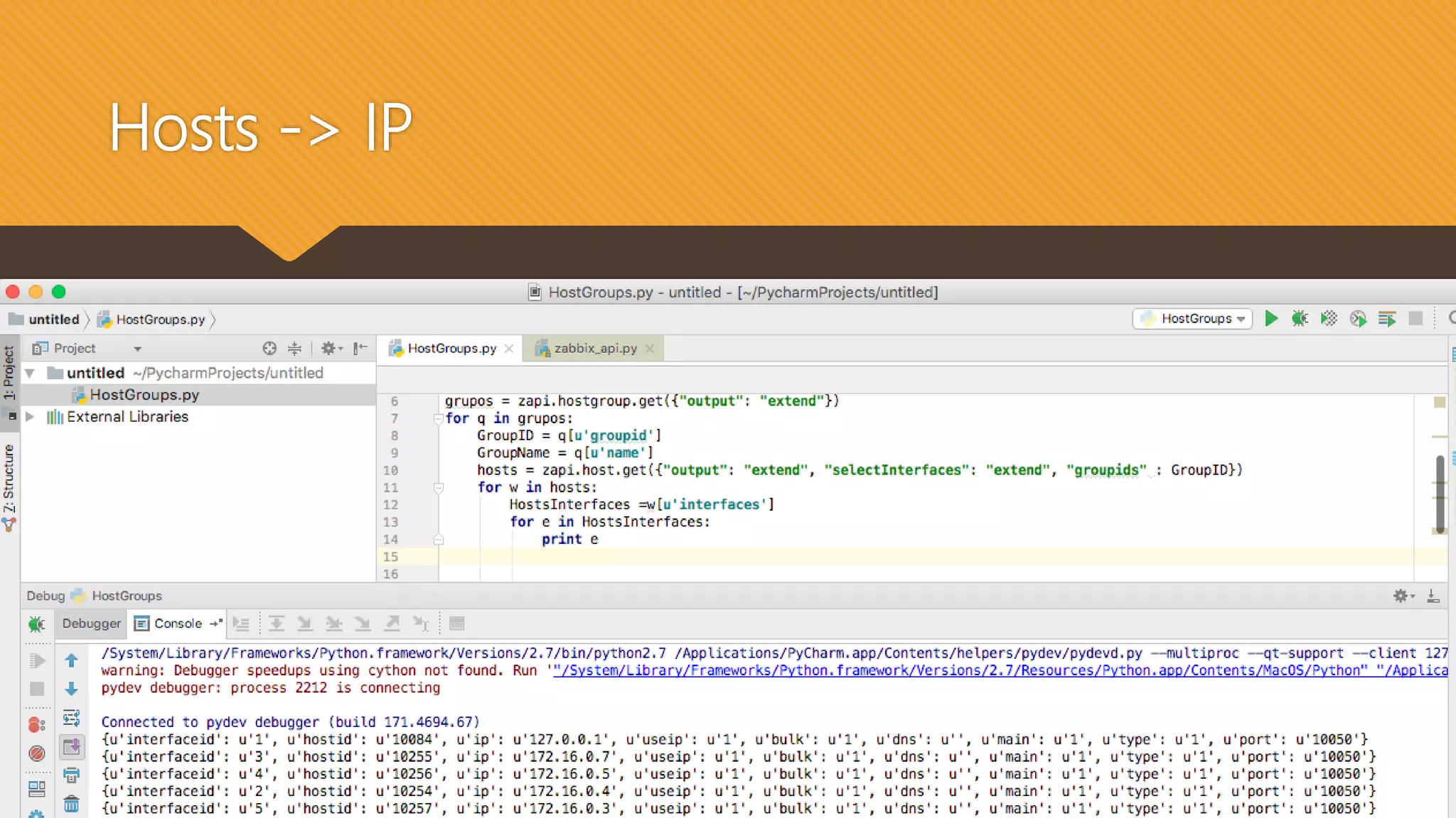Luiz Sales: Primeiros passos na API do Zabbix com python | PDF