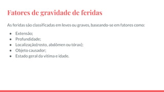 Feridas e Hemorragias | PPTX