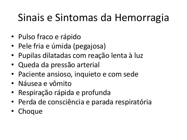 Tratamento De Hemorragia Interna
