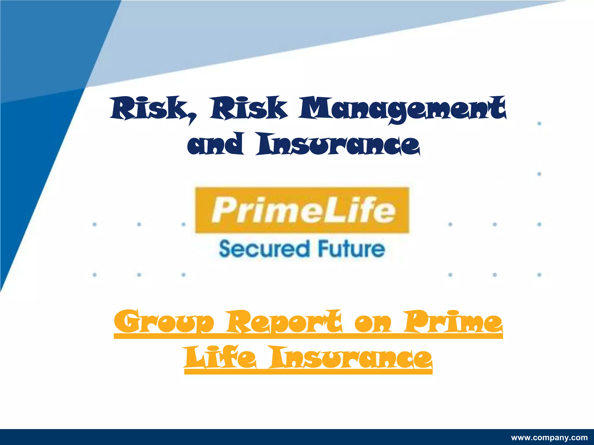 Prime life insurance | PPTX