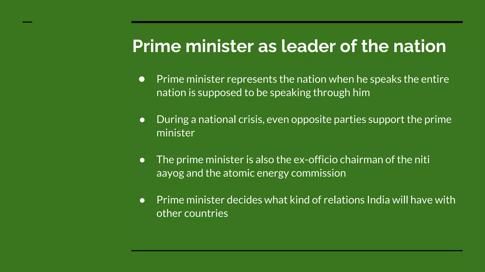 Prime minister and the council of ministers | PPTX