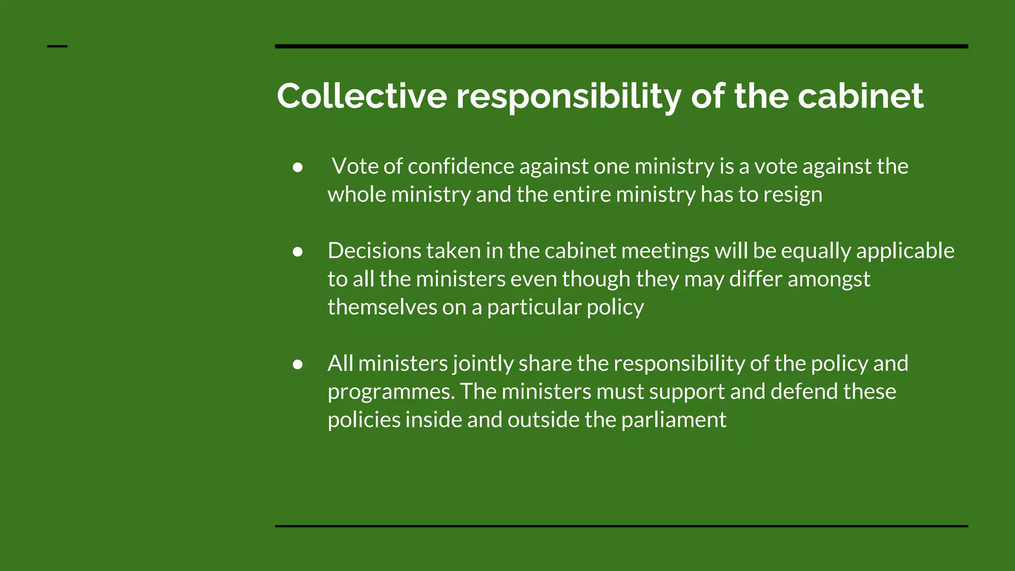Prime minister and the council of ministers | PPTX
