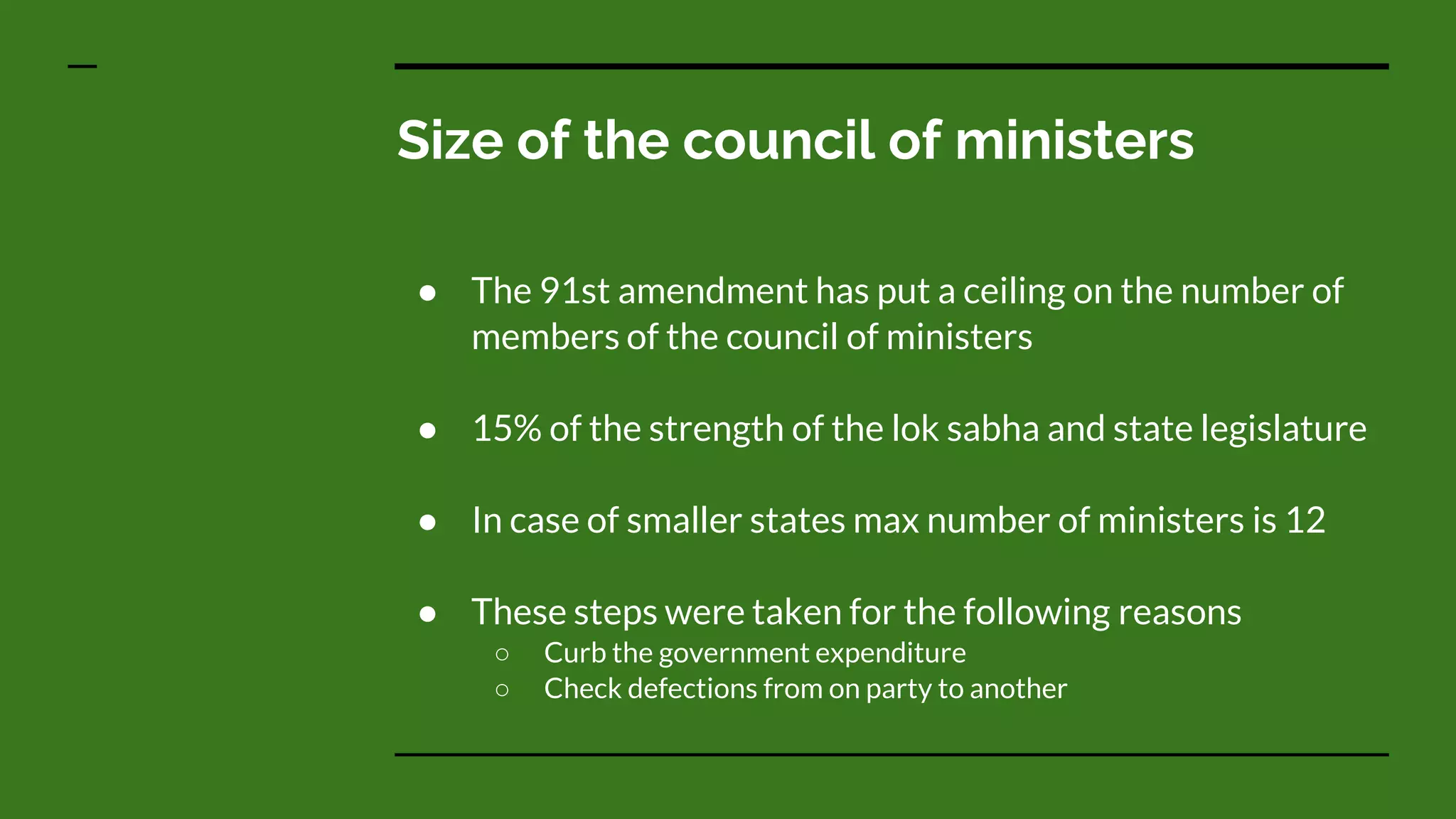 Prime minister and the council of ministers | PPTX