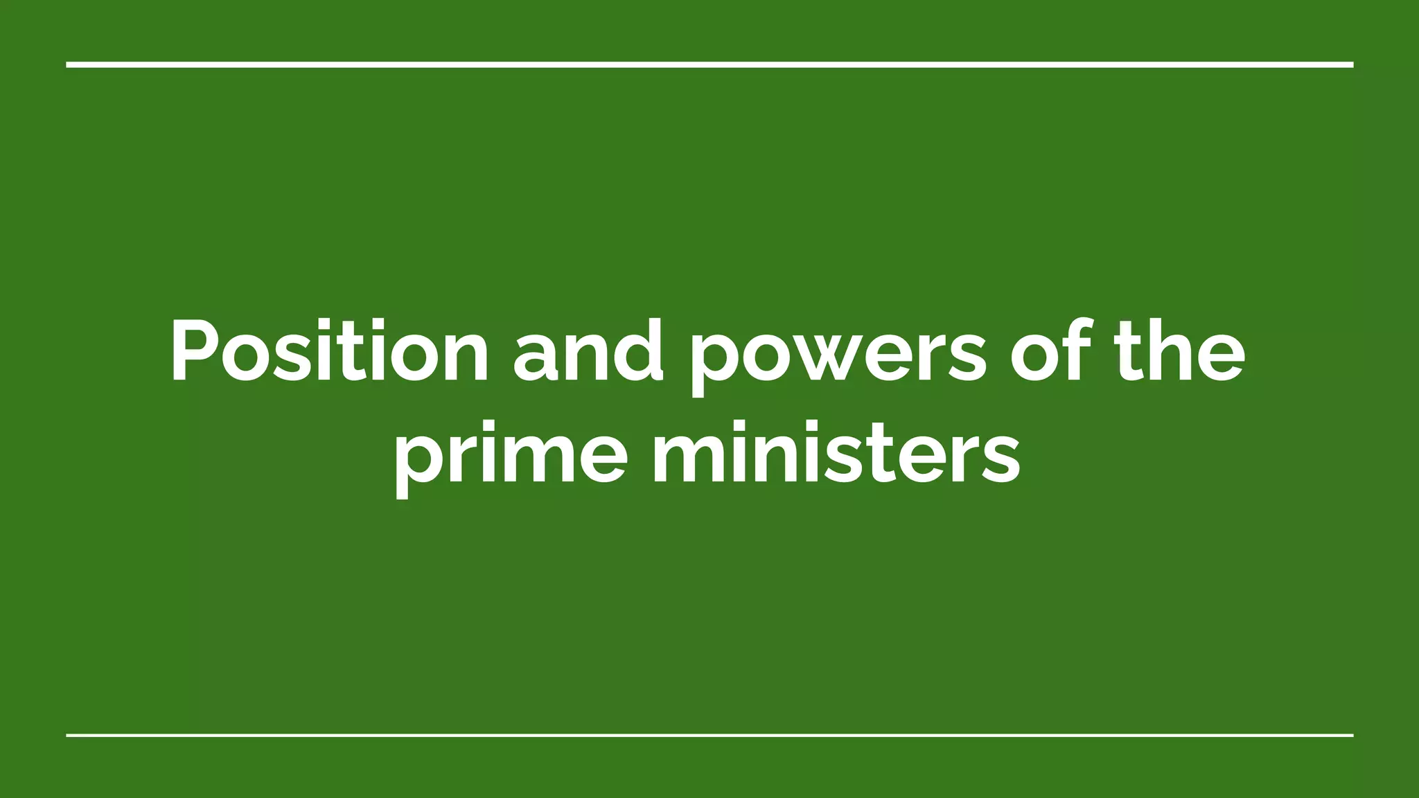 Prime minister and the council of ministers | PPTX
