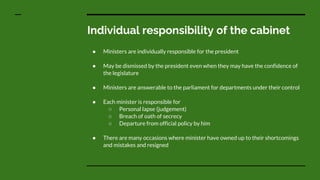 Prime minister and the council of ministers | PPTX