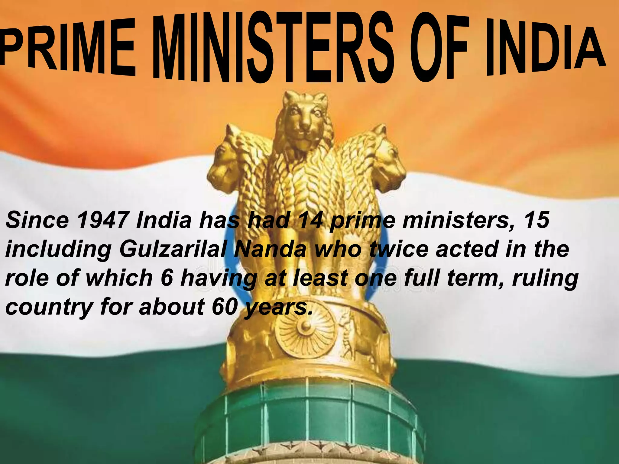 Prime minister ppt | PPT