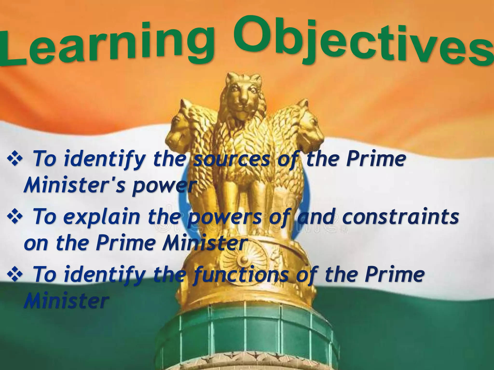Prime minister ppt | PPT
