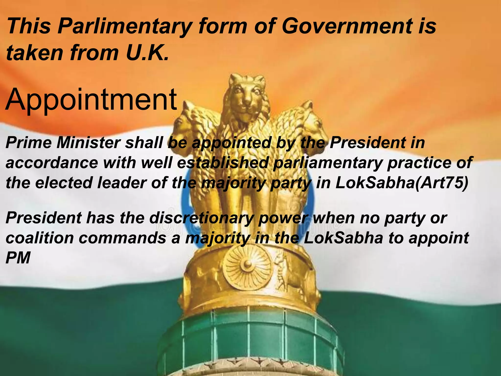 Prime minister ppt | PPT