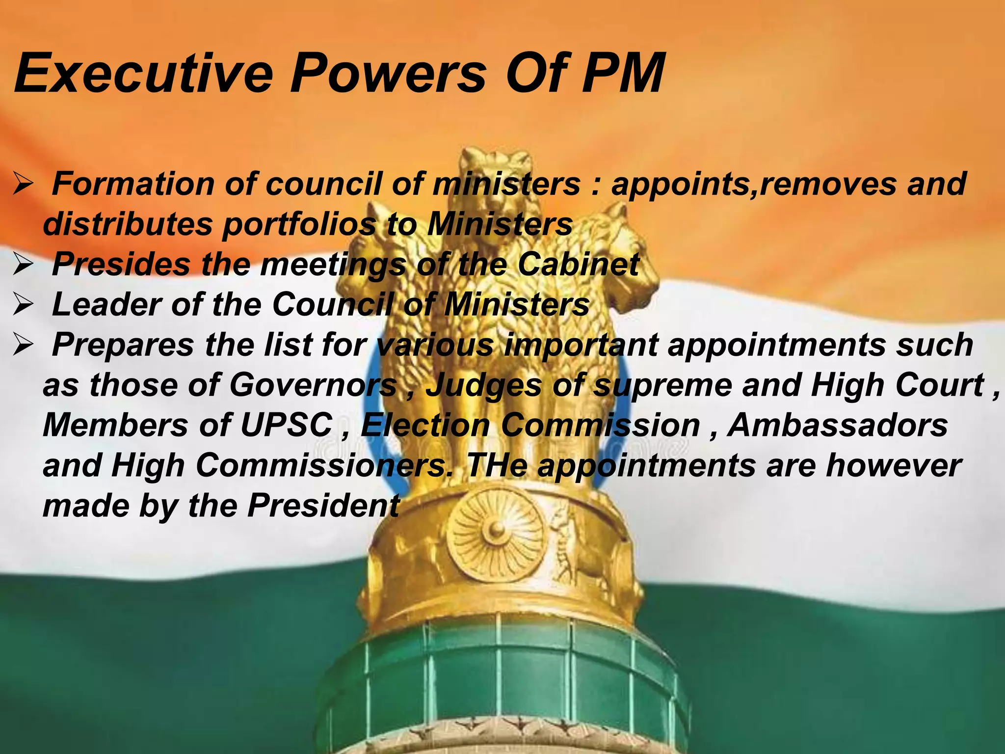 Prime minister ppt | PPT
