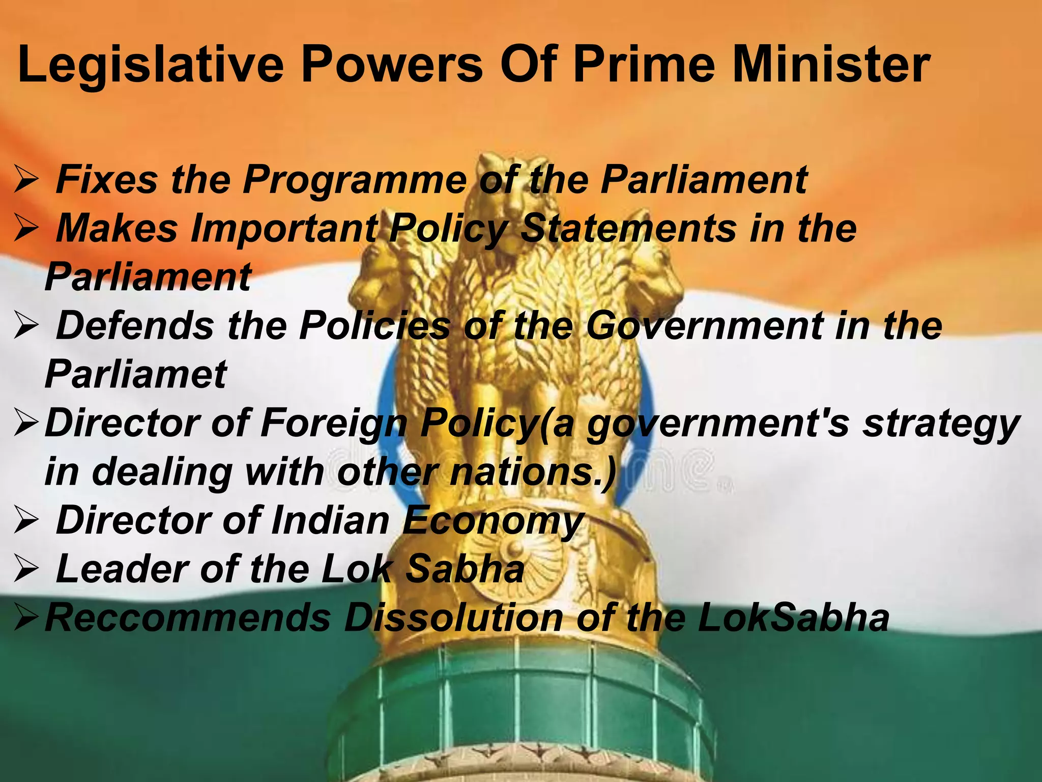 Prime minister ppt | PPT