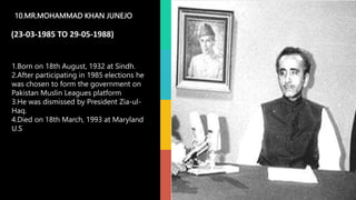 Prime ministers of pakistan from 1997 To 2023.pptx