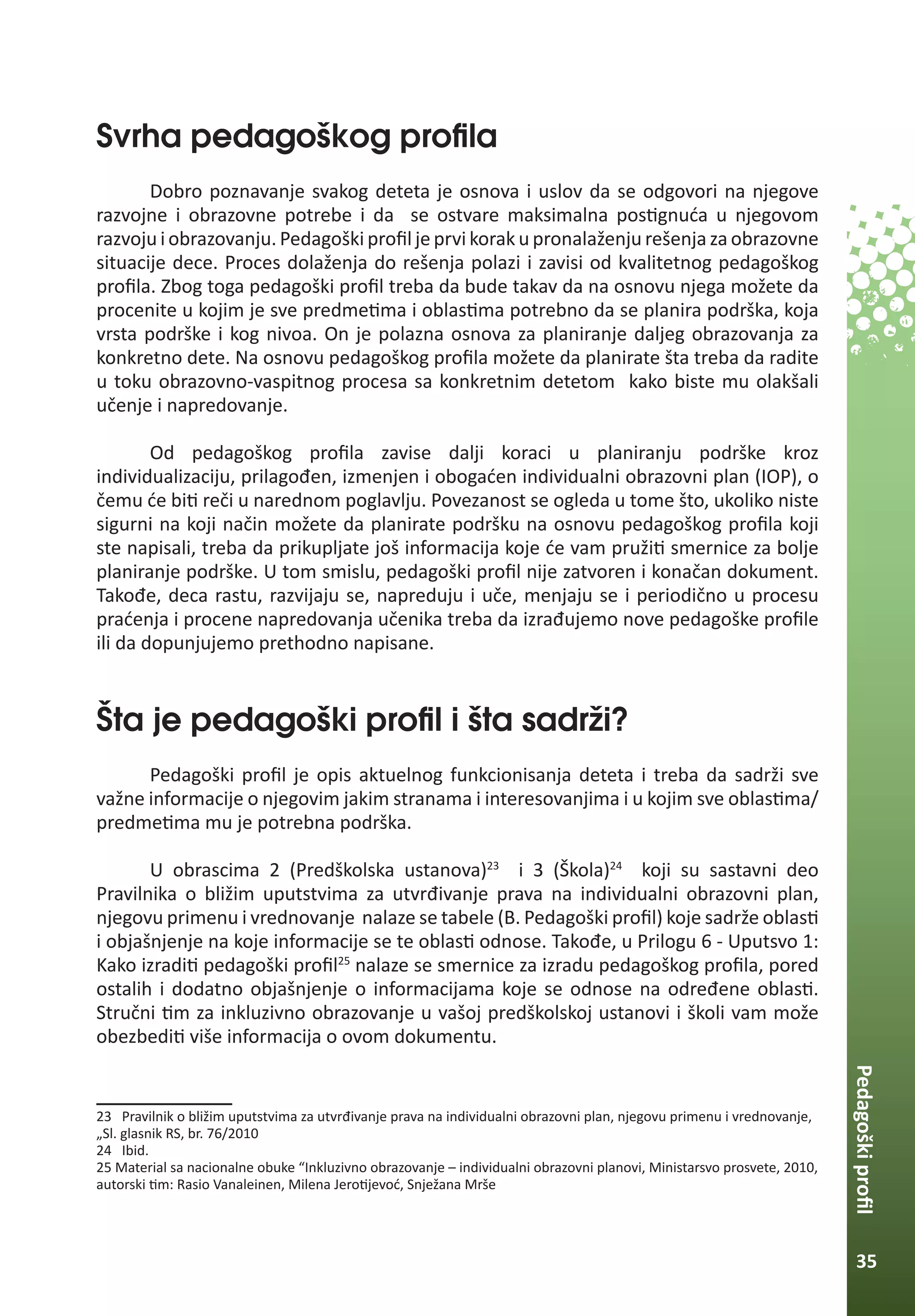 Primena i unapredjenje inkluzivnog obrazovanja u Srbiji | PDF