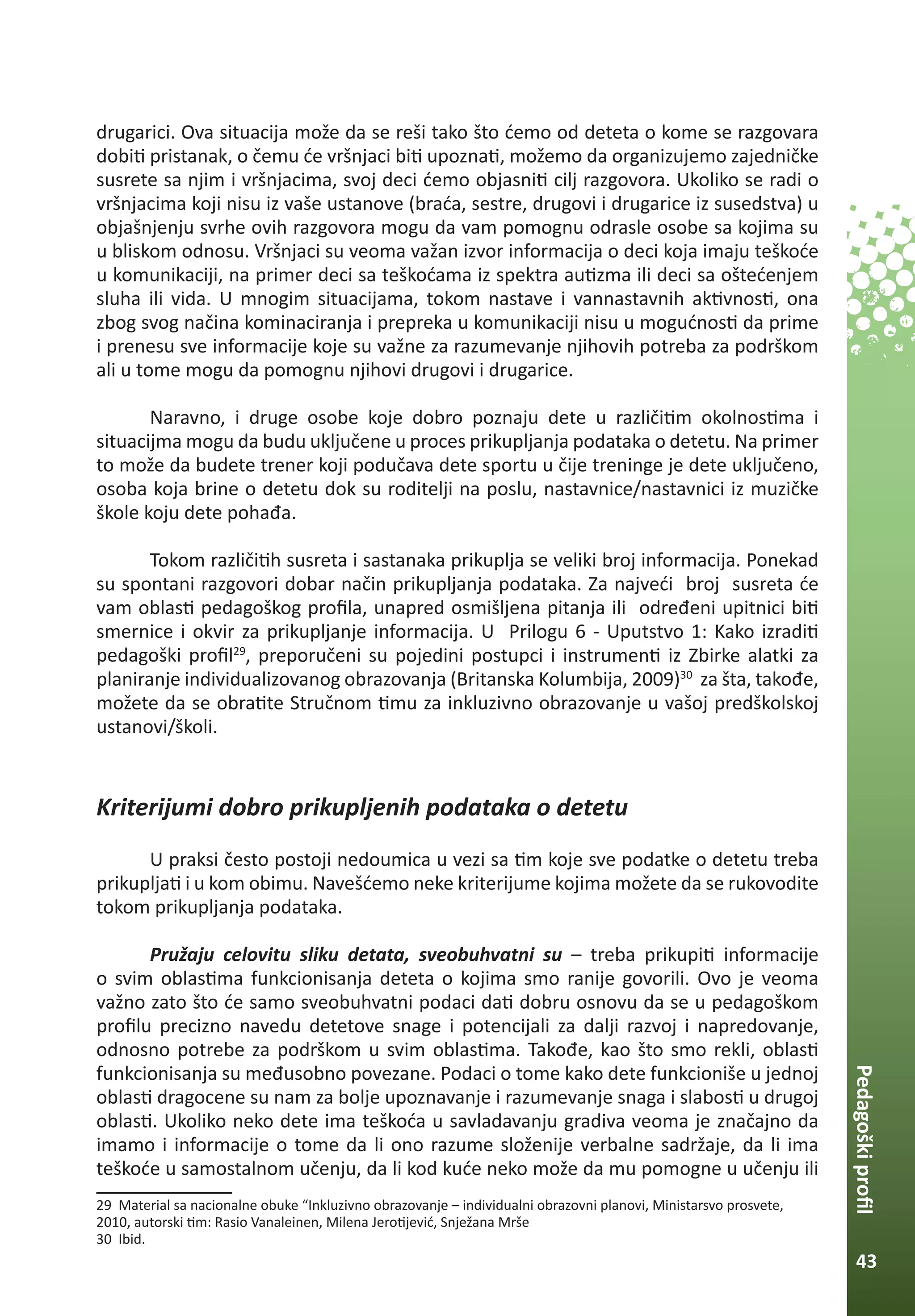 Primena i unapredjenje inkluzivnog obrazovanja u Srbiji | PDF