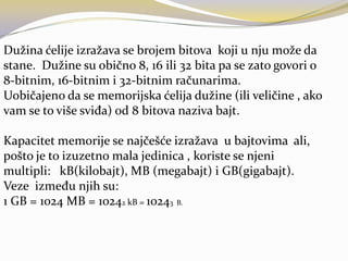 Primena računara u elektrotehnici ,računarski sistem | PPTX