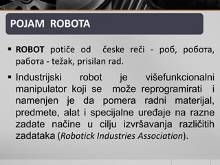 Primena robota u automobilskoj industriji | PPTX