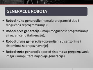 Primena robota u automobilskoj industriji | PPTX