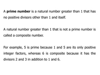Prime Number | PPTX