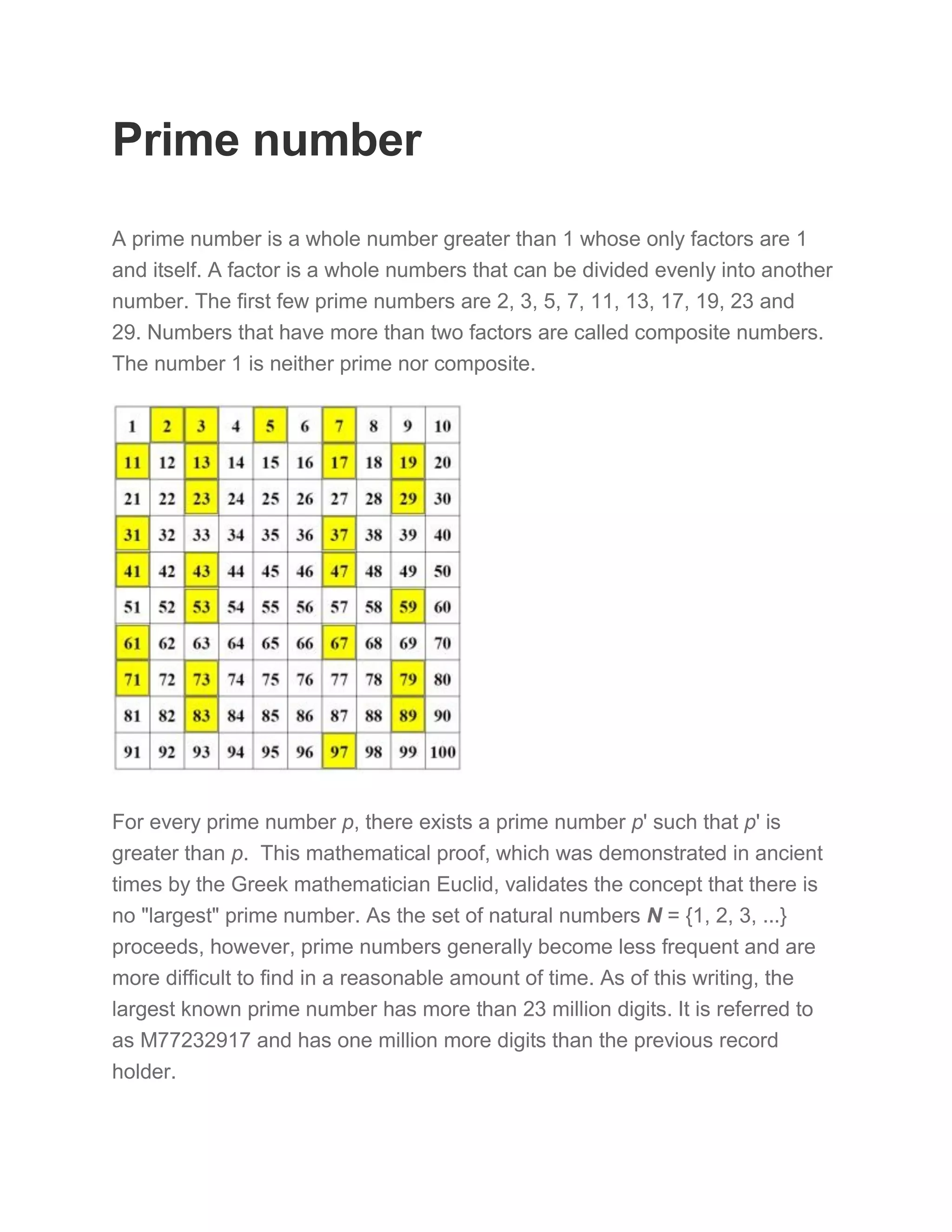 Prime number | PDF