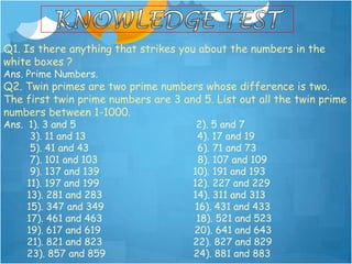 Prime numbers sieving | PPTX