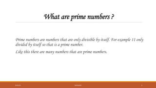 Prime numbers | PPT