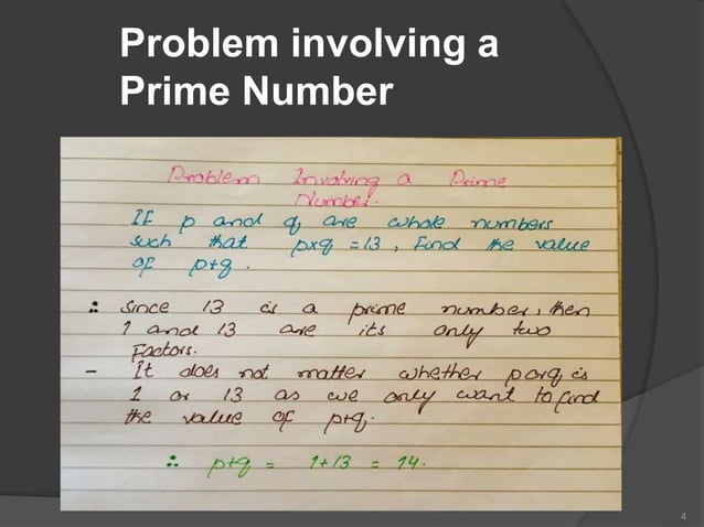 Prime numbers,whole numbers and composite numbers | PPTX