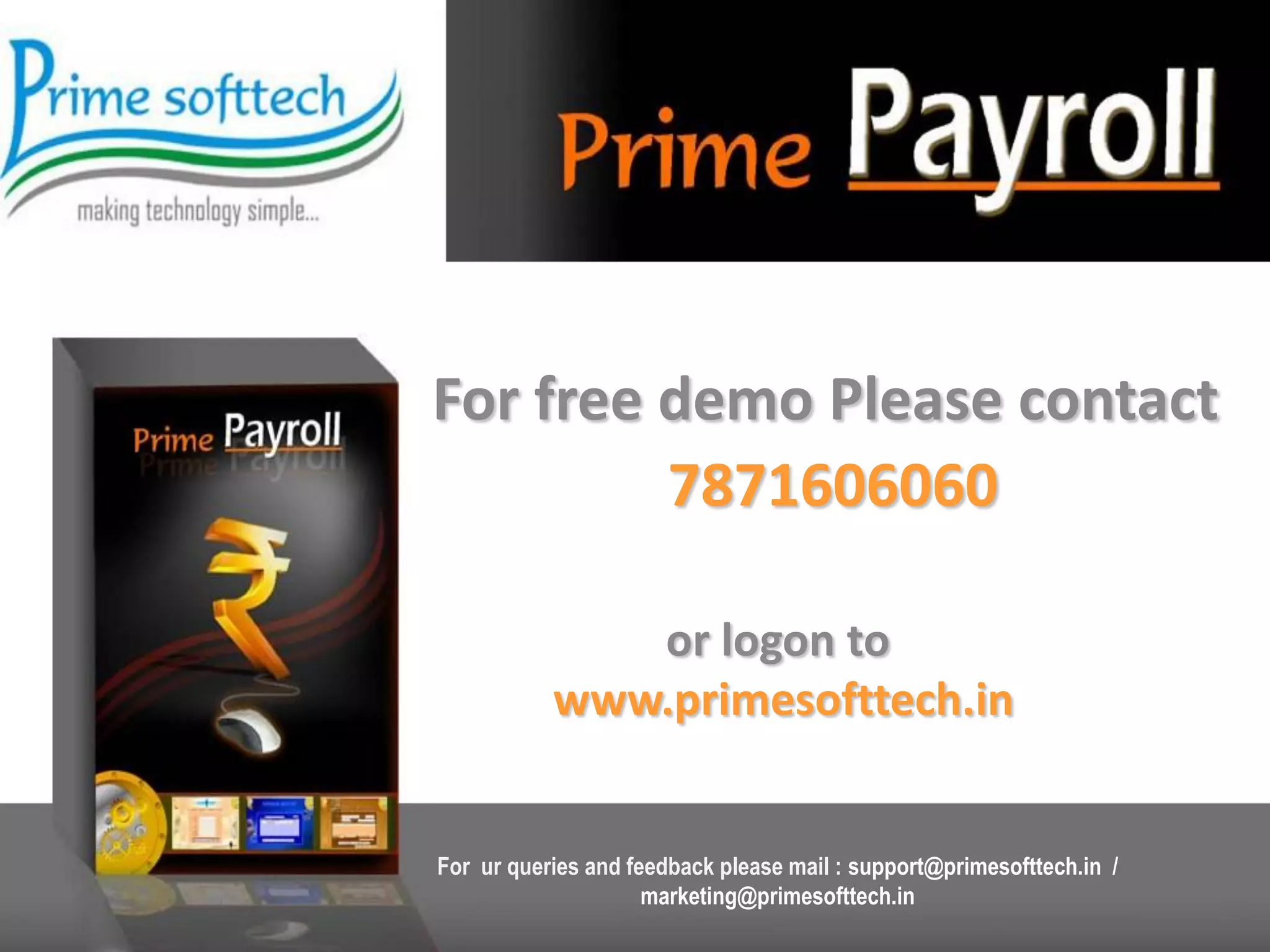 Payroll Software - Prime | PDF