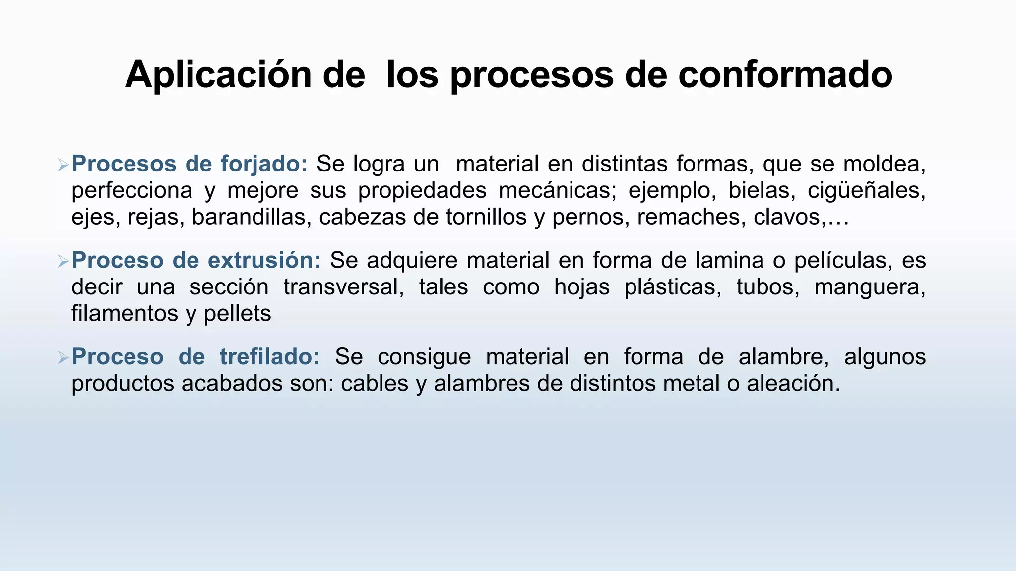 Procesos de conformado | PPTX