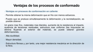 Procesos de conformado | PPTX