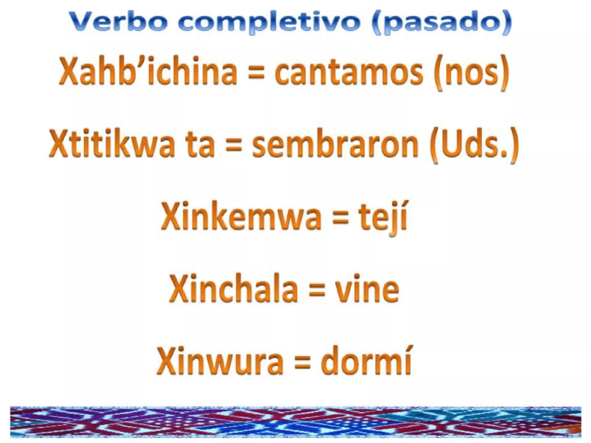 Primera clase de Poqomam. | PPTX