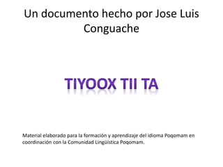 Primera clase de Poqomam. | PPTX