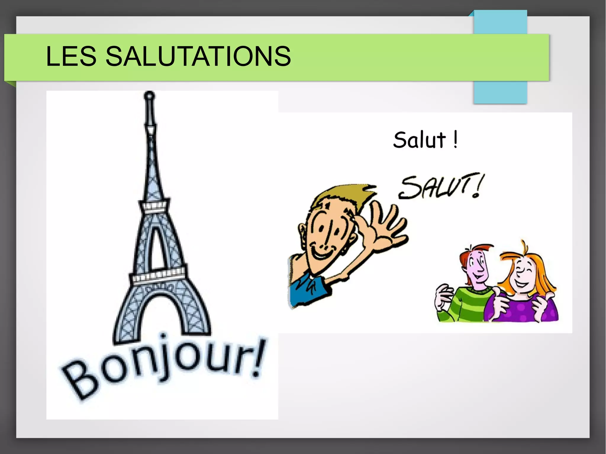 LES SALUTATIONS. | ODP