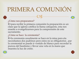 Primera comunión | PPTX